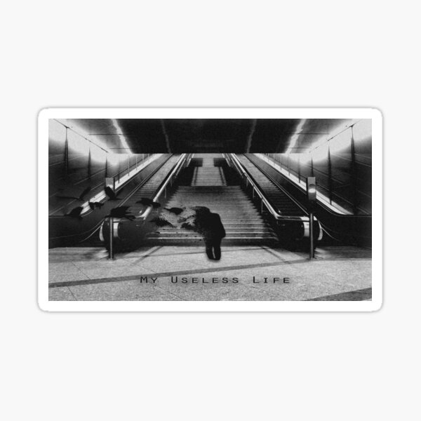 "My Useless Life" Sticker for Sale by Eftelingmarcel | Redbubble