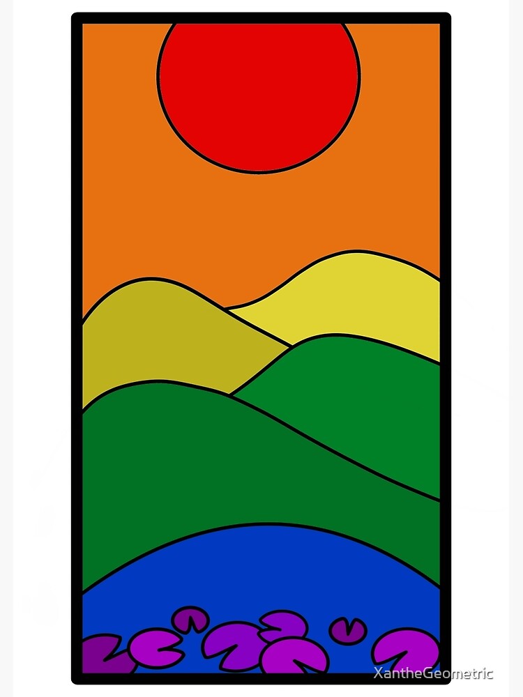 "Subtle Queer Pride Landscape" Poster for Sale by XantheGeometric ...