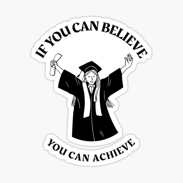 "Highschool Graduation Achieved" Sticker for Sale by Motiward | Redbubble