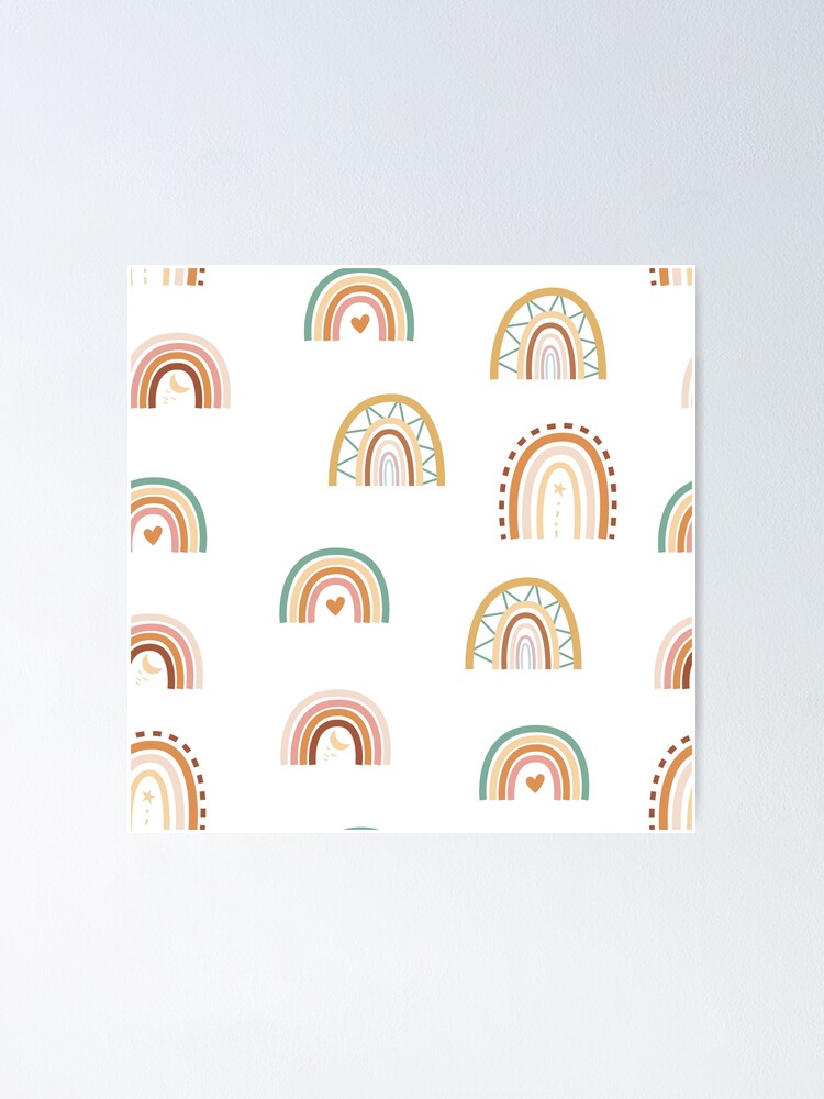 "Boho Rainbows" Poster for Sale by DandelionMafia | Redbubble