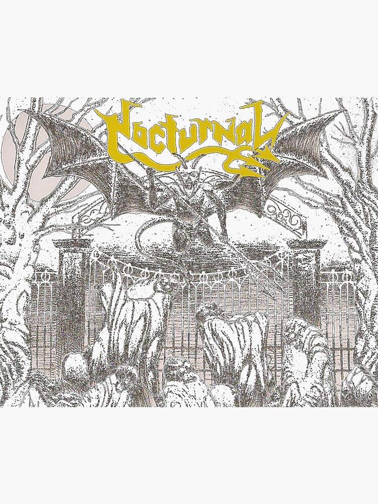 "NOCTURNAL BAND" Sticker for Sale by yatagayar | Redbubble