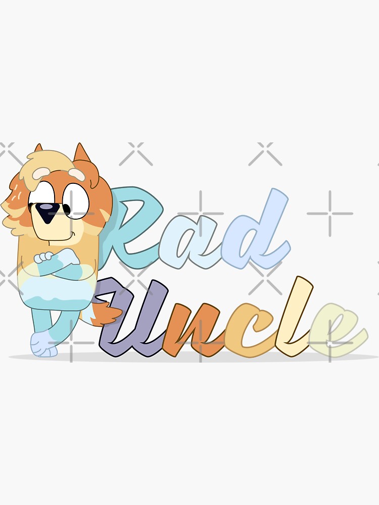 "The Rad Uncle" Sticker for Sale by GetEntertained | Redbubble