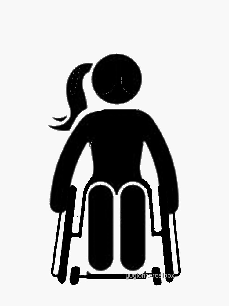 "wheelchair girl stick figure relaxed disabled pride girlfriend ...