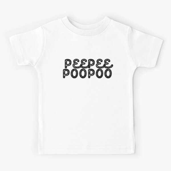"Black Rustic Curly Peepeepoopoo" Kids T-Shirt for Sale by KoopTroop ...