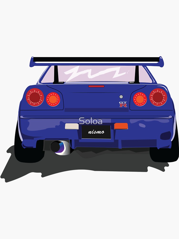 "JDM Nissan GTR R32" Sticker for Sale by Soloa | Redbubble