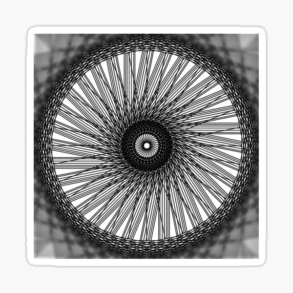 "Circle of Lines" Sticker for Sale by Cytec-Geometry | Redbubble