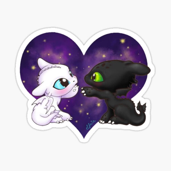 "Chibi Toothless Night Light Furry" Sticker for Sale by artask | Redbubble