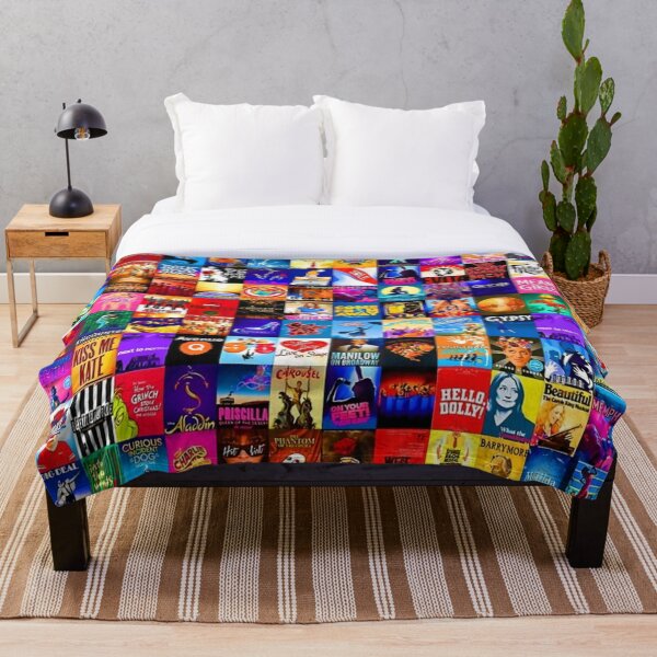 "Broadway Theatre Collage" Throw Blanket for Sale by Get-Jinxed | Redbubble