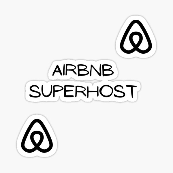 "Airbnb Superhost" Sticker for Sale by foreverblessed | Redbubble