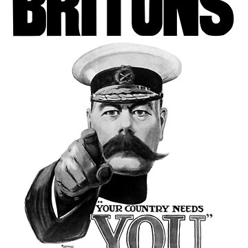 "Britons Your Country Needs You - Lord Kitchener" Art Board Print for ...