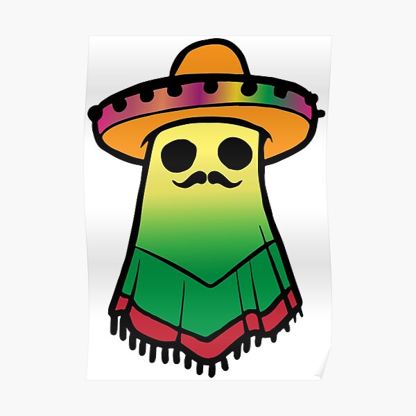 "cinco de mayo ghost, funny mexican" Poster for Sale by TATSANDARTS ...