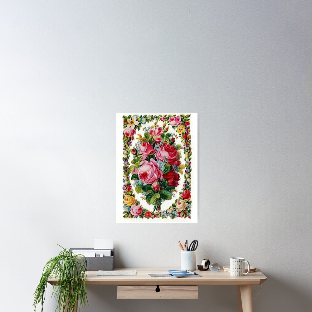 "Vintage Rose Bouquet" Poster for Sale by SaraValor | Redbubble