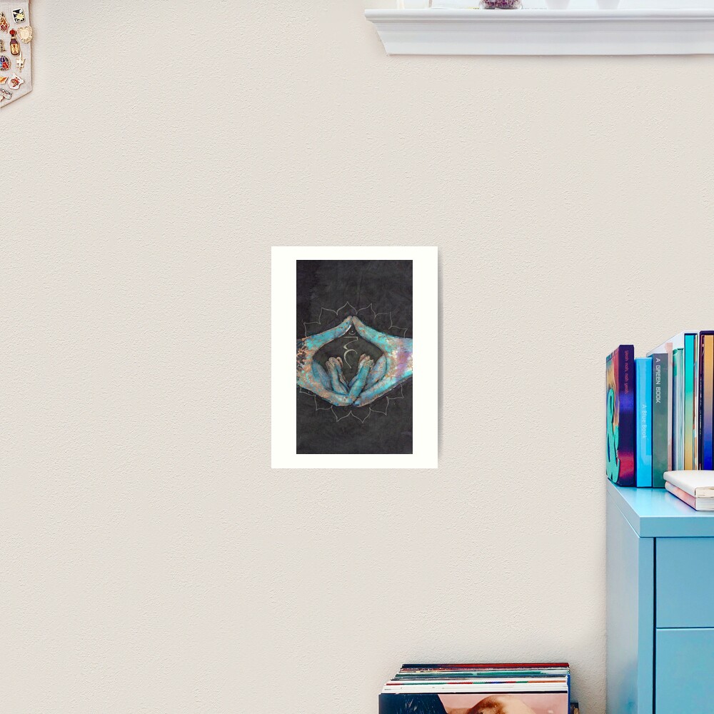 "Vishuddha - throat chakra mudra " Art Print for Sale by tillyworld ...