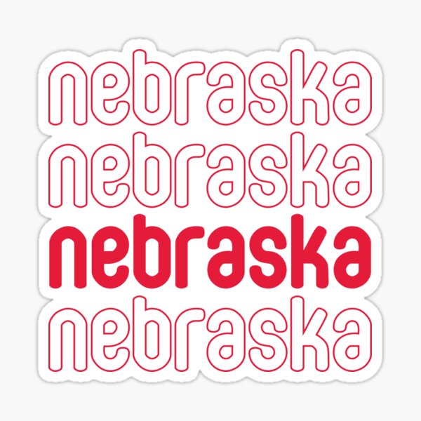 "University of Nebraska" Sticker for Sale by pjboelk | Redbubble
