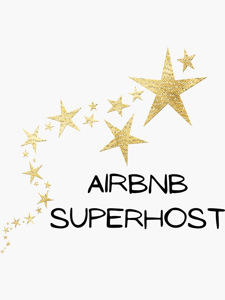 "Airbnb Superhost" Sticker for Sale by foreverblessed | Redbubble