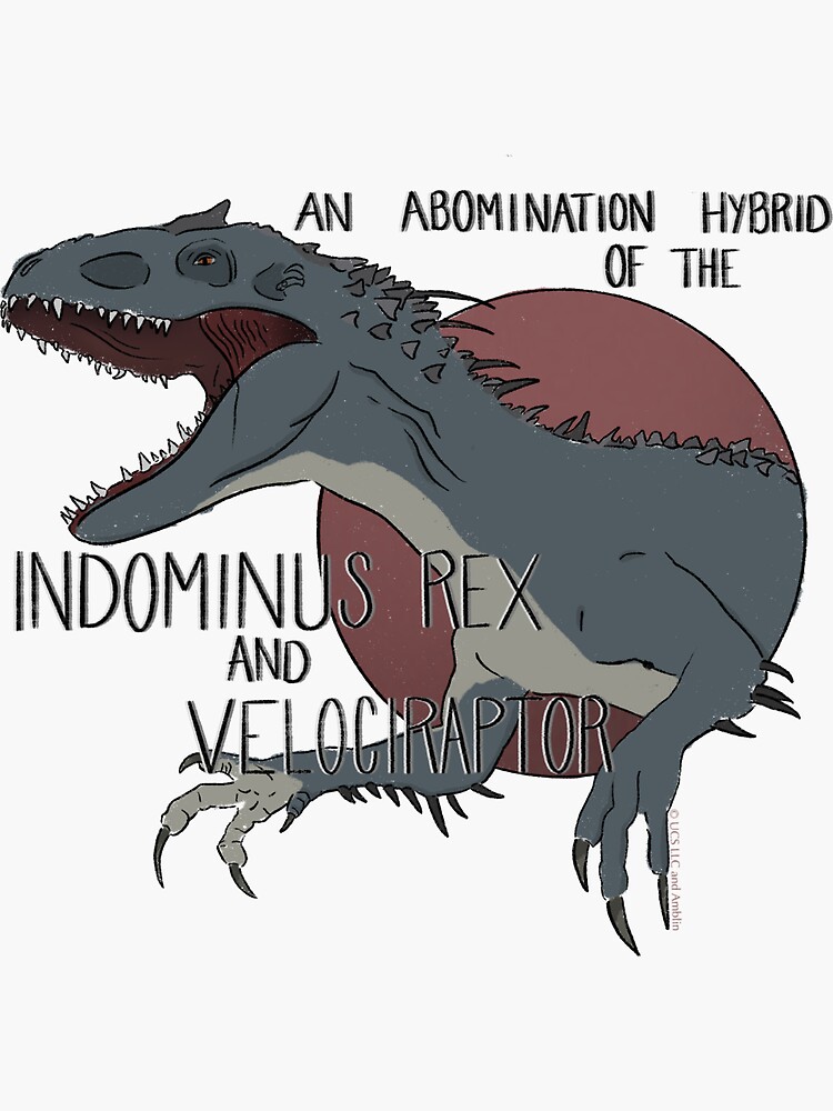"Jurassic World Indominus Rex" Sticker von Jazminjennaart | Redbubble