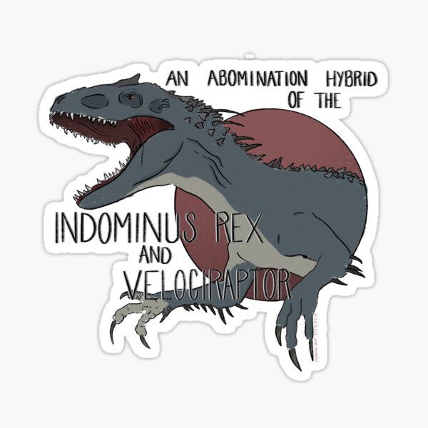 "Jurassic World Indominus Rex" Sticker von Jazminjennaart | Redbubble
