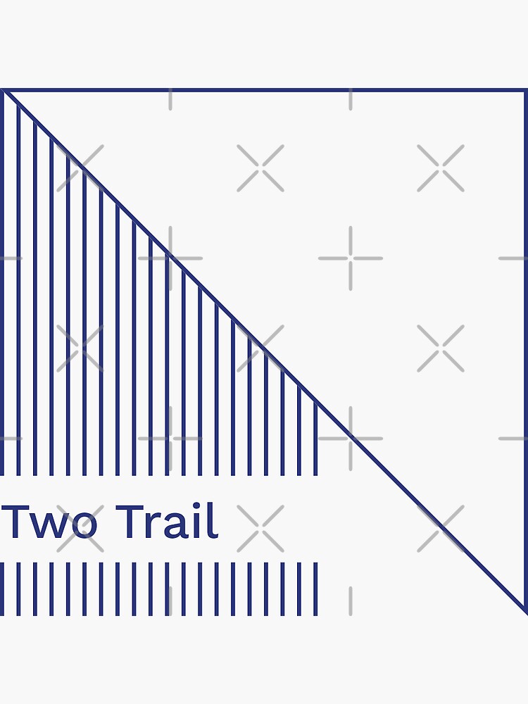 "Two Trail " Sticker for Sale by TwoTrail | Redbubble
