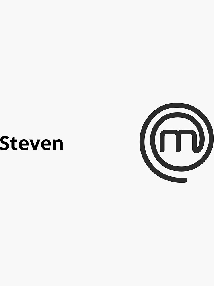 "MasterChef Custom Steven" Sticker by Chef-Bubble | Redbubble