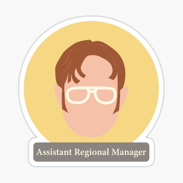 "Dwight Schrute Assistant Regional Manager" Sticker for Sale by ...