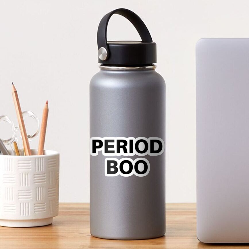 "Period Boo" Sticker for Sale by stevenmhill1441 | Redbubble