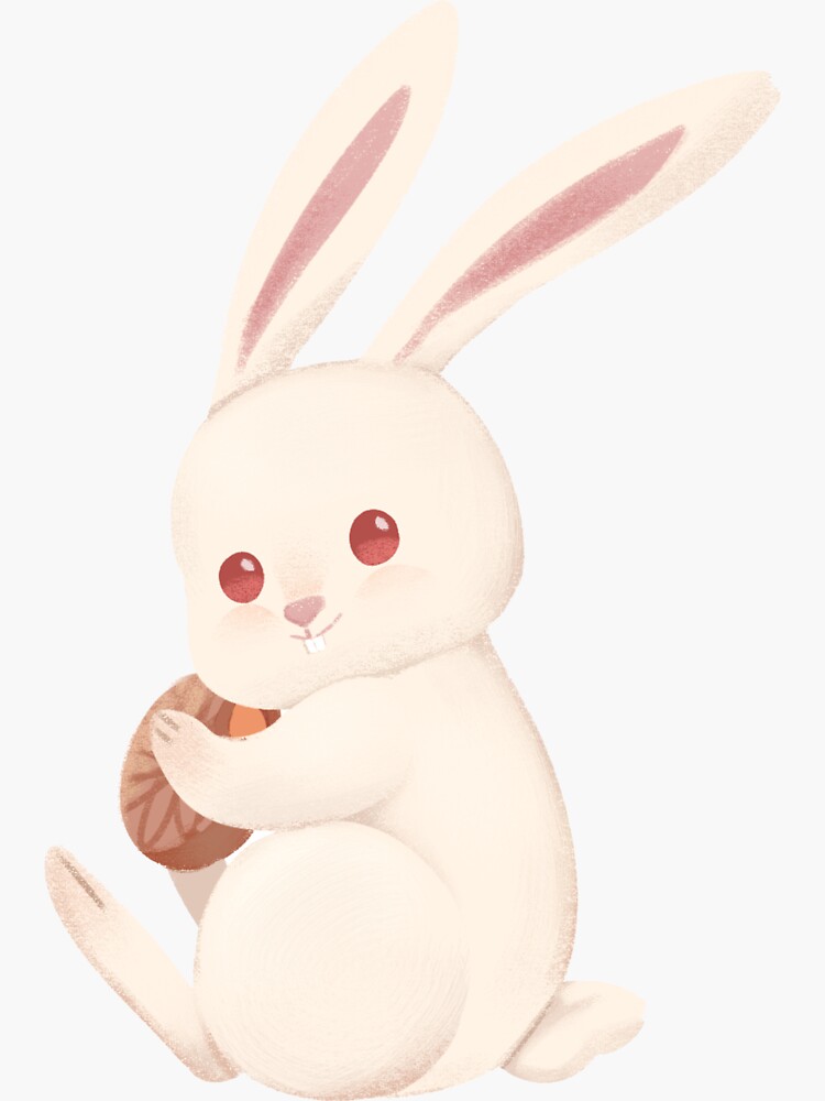 "Moon Rabbit Cookie" Sticker for Sale by haha-hana | Redbubble