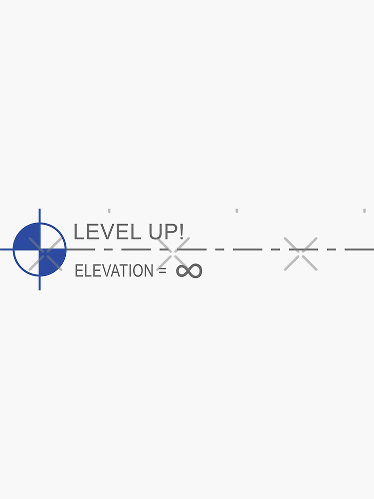 "Level Up! Revit Level Marker" Sticker for Sale by ArchitectLounge ...