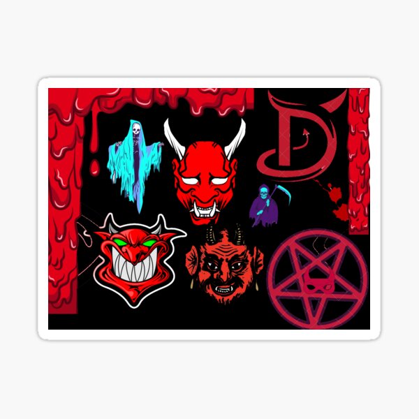 "Demon" Sticker for Sale by DisegniAstratti | Redbubble