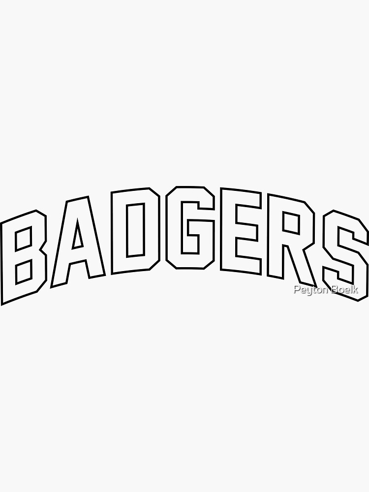 "University of Wisconsin-Madison Badgers" Sticker for Sale by pjboelk ...