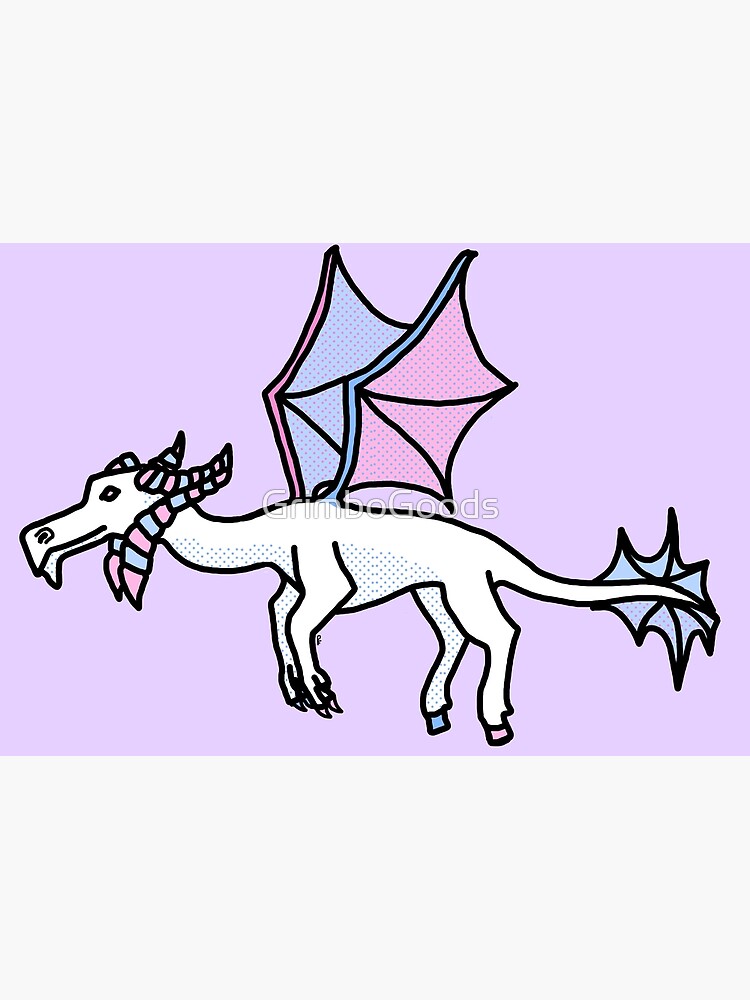 "Trans Dragon " Poster for Sale by GrimboGoods | Redbubble