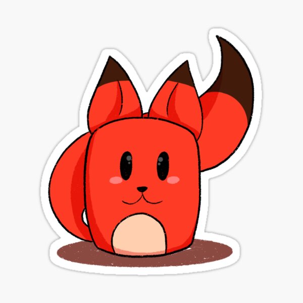"Fox Marshmallow" Sticker for Sale by sleepymallow | Redbubble