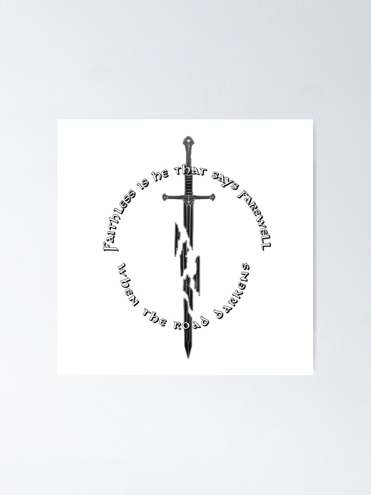 "Narsil" Poster for Sale by Haljor | Redbubble