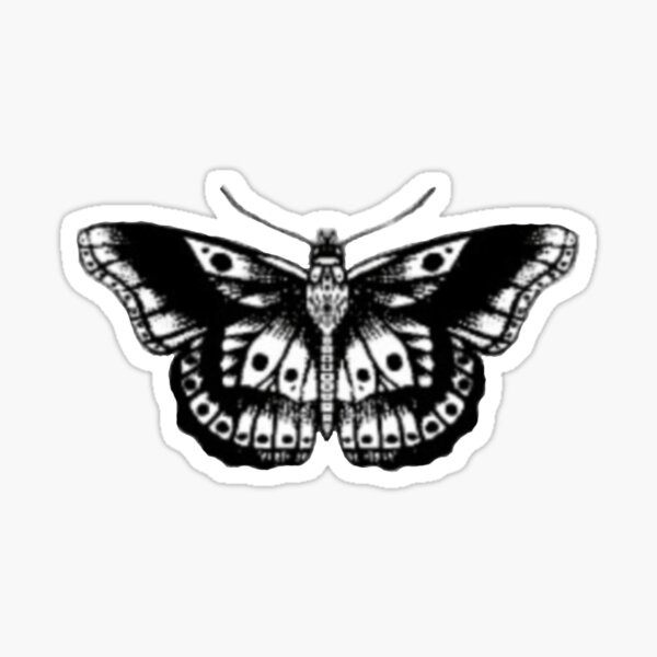 "harry moth tattoo" Sticker for Sale by kaylashute | Redbubble