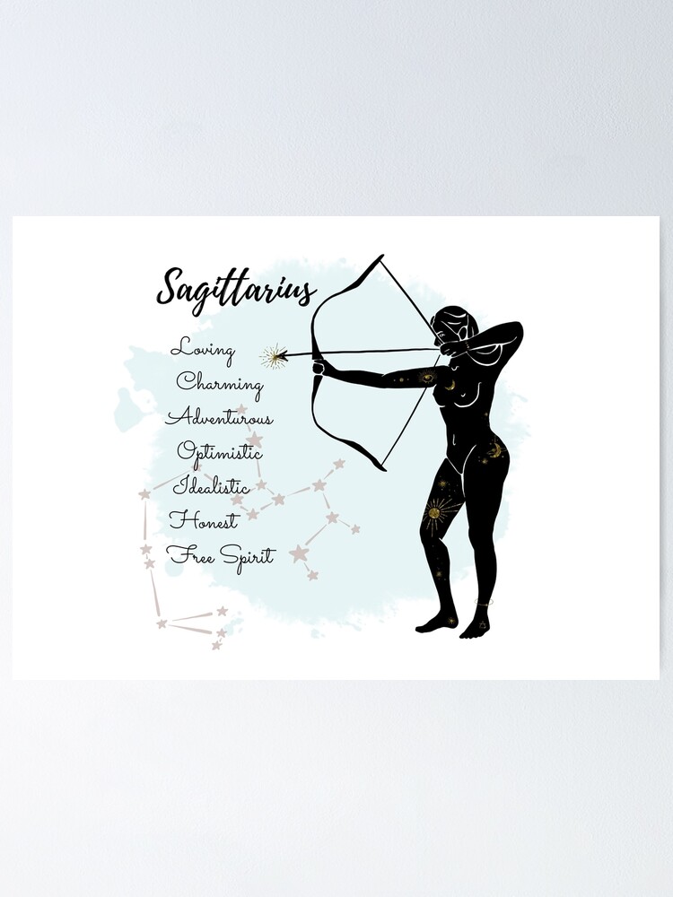 "Personality Characteristics of the Zodiac Sign Sagittarius " Poster ...