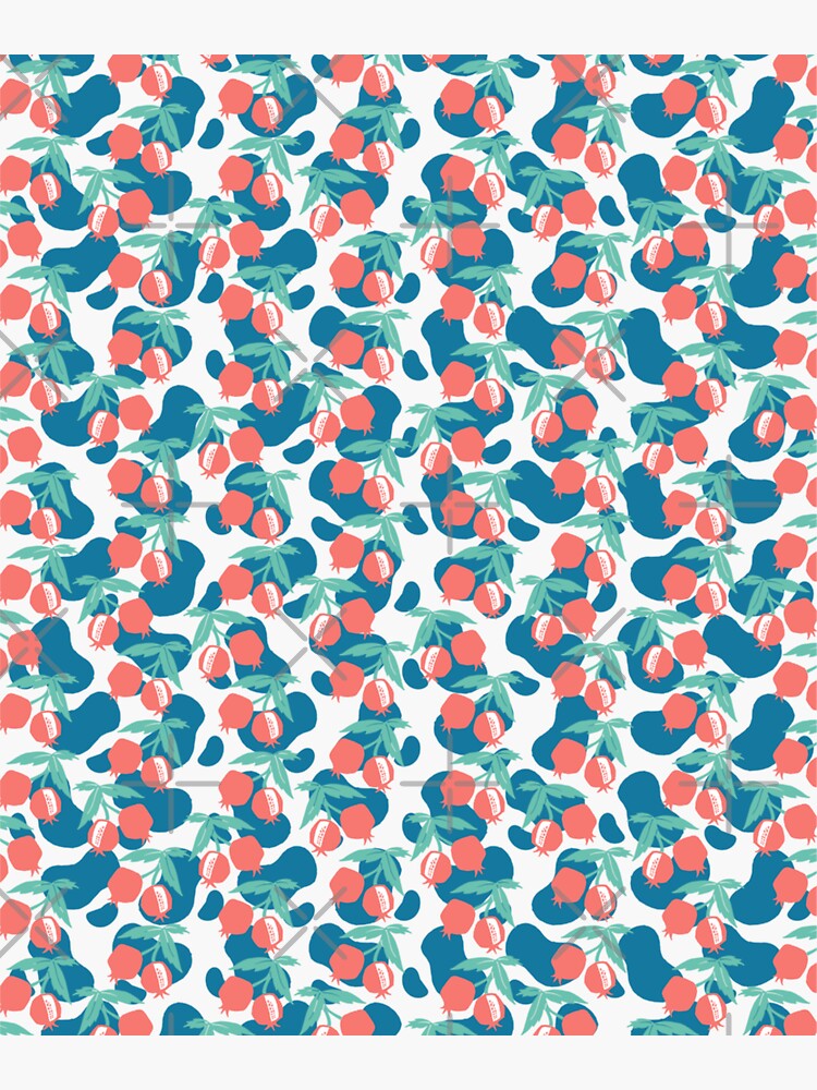" Vintage Cherry Pattern Retro Collection | All Over Cherry" Sticker ...