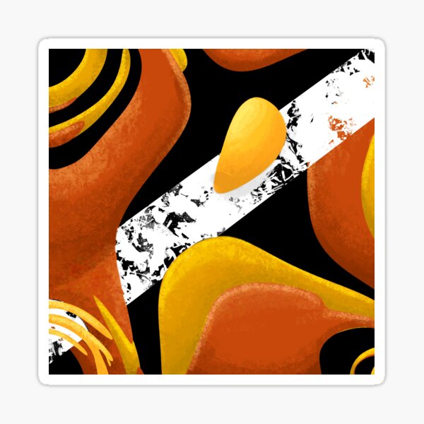 "yellow forms" Sticker for Sale by Nmxartistry | Redbubble