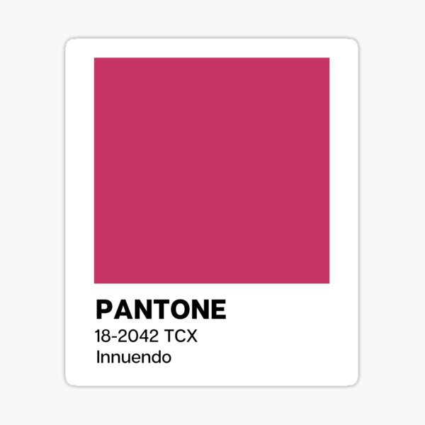 "Pantone Innuendo" Sticker for Sale by piastrelli | Redbubble