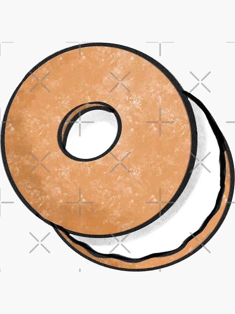 "Bagel" Sticker for Sale by StargirlWares | Redbubble