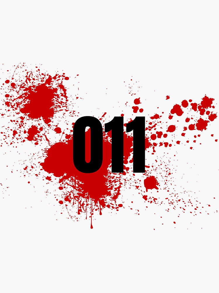 "011 (Stranger Things)" Sticker for Sale by Smallbutterfly | Redbubble