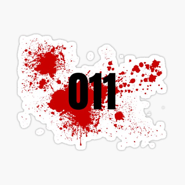 "011 (Stranger Things)" Sticker for Sale by Smallbutterfly | Redbubble
