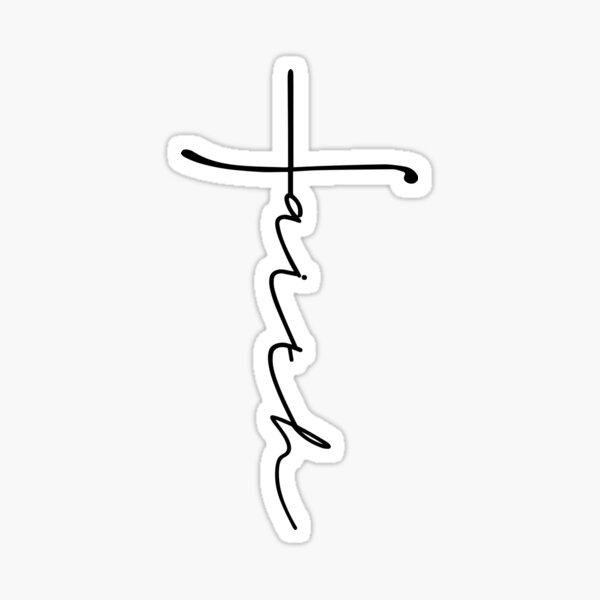 "Faith" Sticker for Sale by PurposeLiving | Redbubble