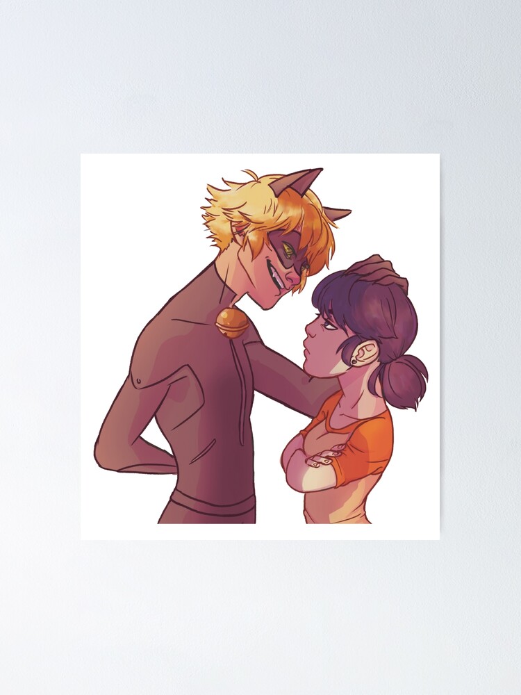 "catboy and girl" Poster for Sale by queenlypirate | Redbubble