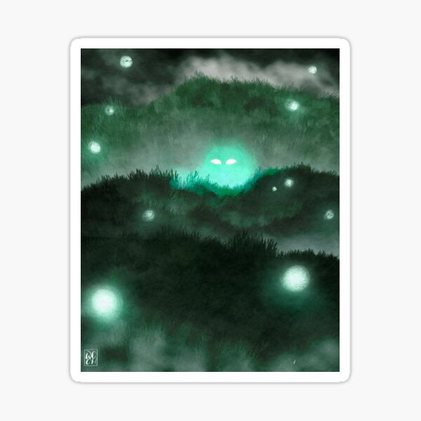 "Bog Ghost" Sticker for Sale by WysteriaCampion | Redbubble