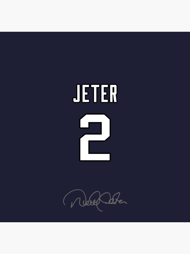 "Derek Jeter 2 Number Sticker" Sticker for Sale by veronicaab | Redbubble