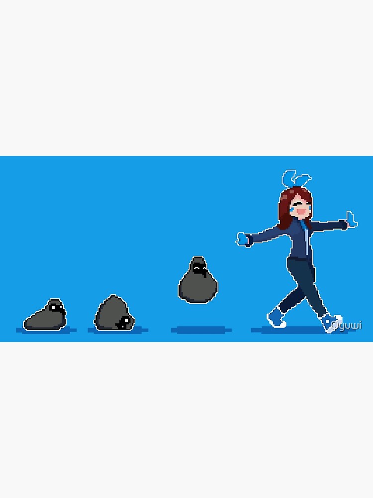 "Qyuwi Walks Her Birbs Pixel Art" Art Print for Sale by Qyuwi | Redbubble