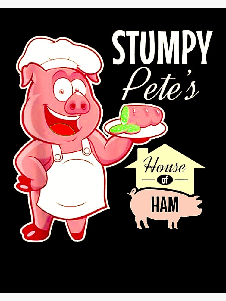 "STUMPY PETES : House of Ham Advertising Print" Sticker for Sale by ...