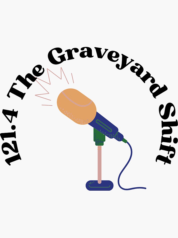 "Vintage Graveyard Shift Sticker" Sticker for Sale by KaysGameShop ...