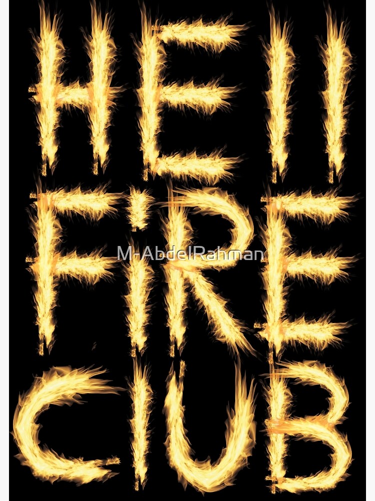 "Hell fire club " Poster for Sale by M-AbdelRahman | Redbubble