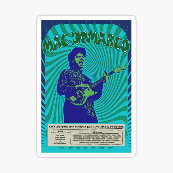 "Beautiful Model Mac Canadian Singer Demarco Gifts For Fan" Sticker for ...