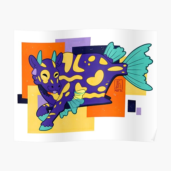 "Cow Mermaid" Poster for Sale by alex-fictus | Redbubble